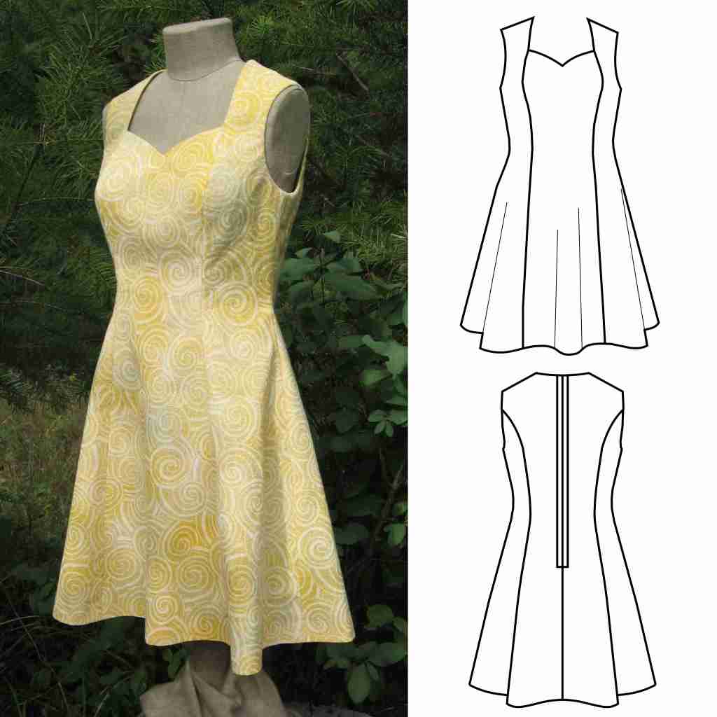 Sleeveless Princess Line Dress | Grow Your Own Clothes