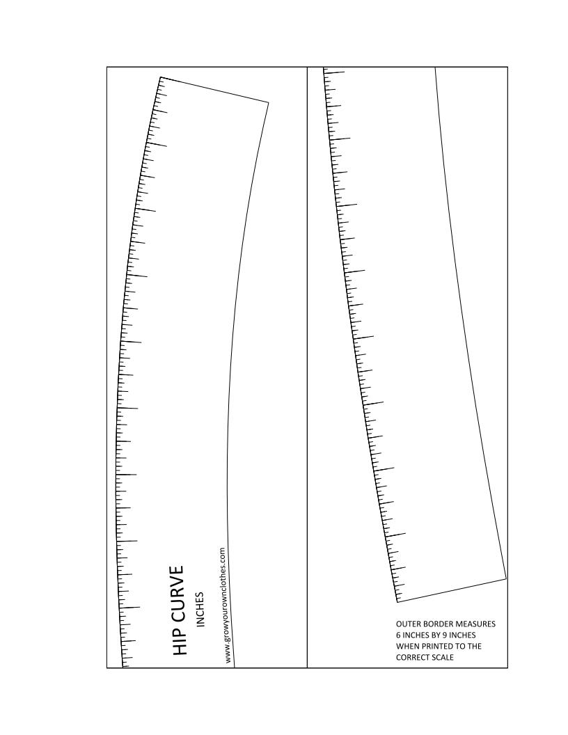 More Free Printable French Curves + Hip Curves | Grow Your Own Clothes