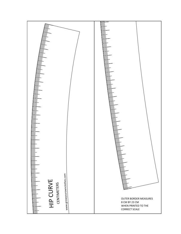 More Free Printable French Curves + Hip Curves | Grow Your Own Clothes