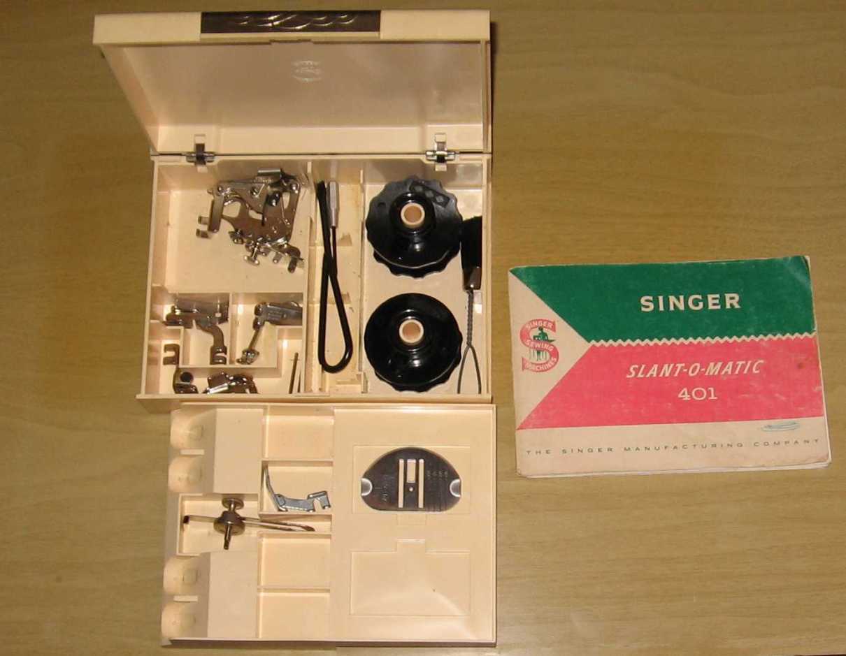 Singer 401A accessories | Grow Your Own Clothes