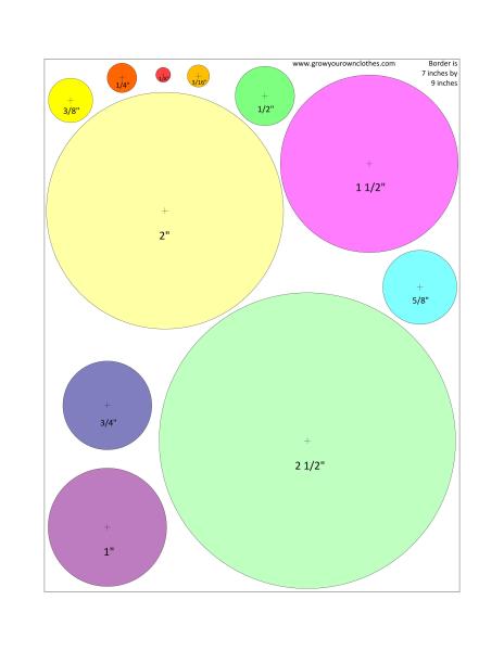 Seam Allowance Marking Templates | Grow Your Own Clothes