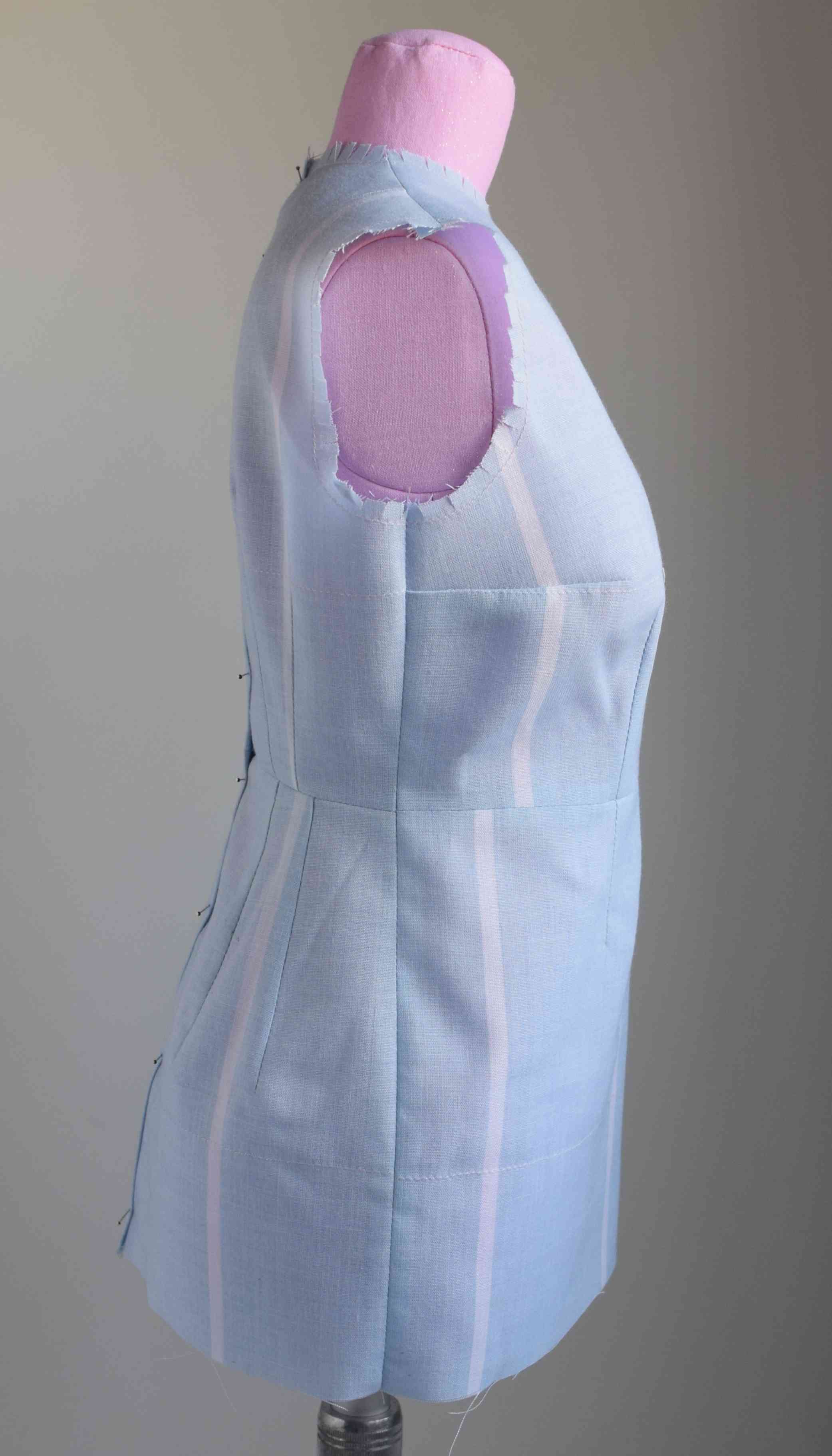 Half scale fitting shell side back | Grow Your Own Clothes